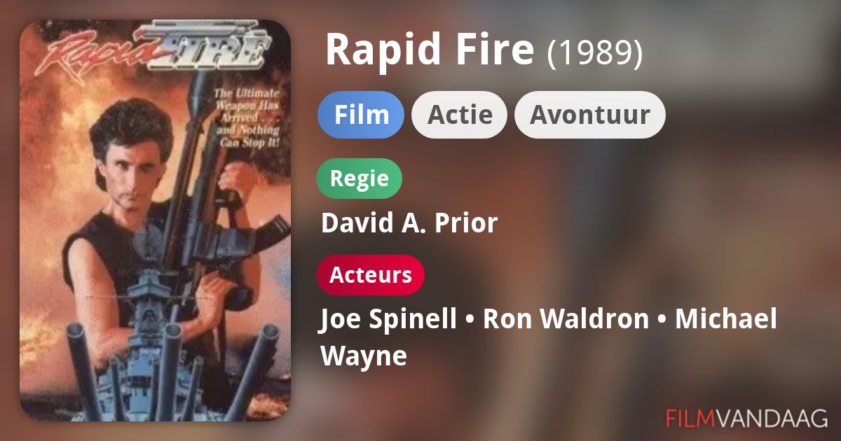 Rapid Fire (film, 1989) - FilmVandaag.nl