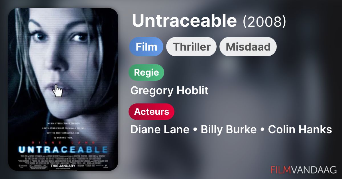 Untraceable (film, 2008) - FilmVandaag.nl