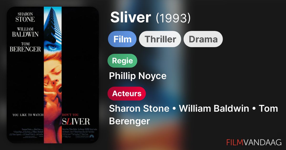 Sliver (film, 1993) - FilmVandaag.nl