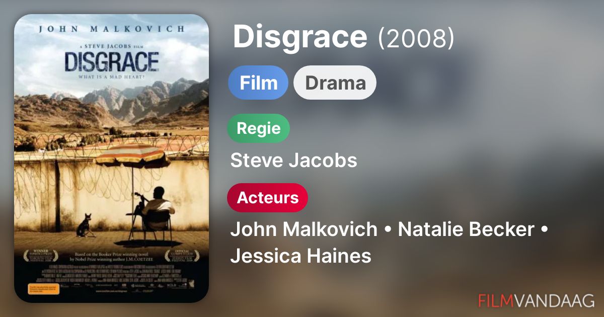 Disgrace (film, 2008) - FilmVandaag.nl