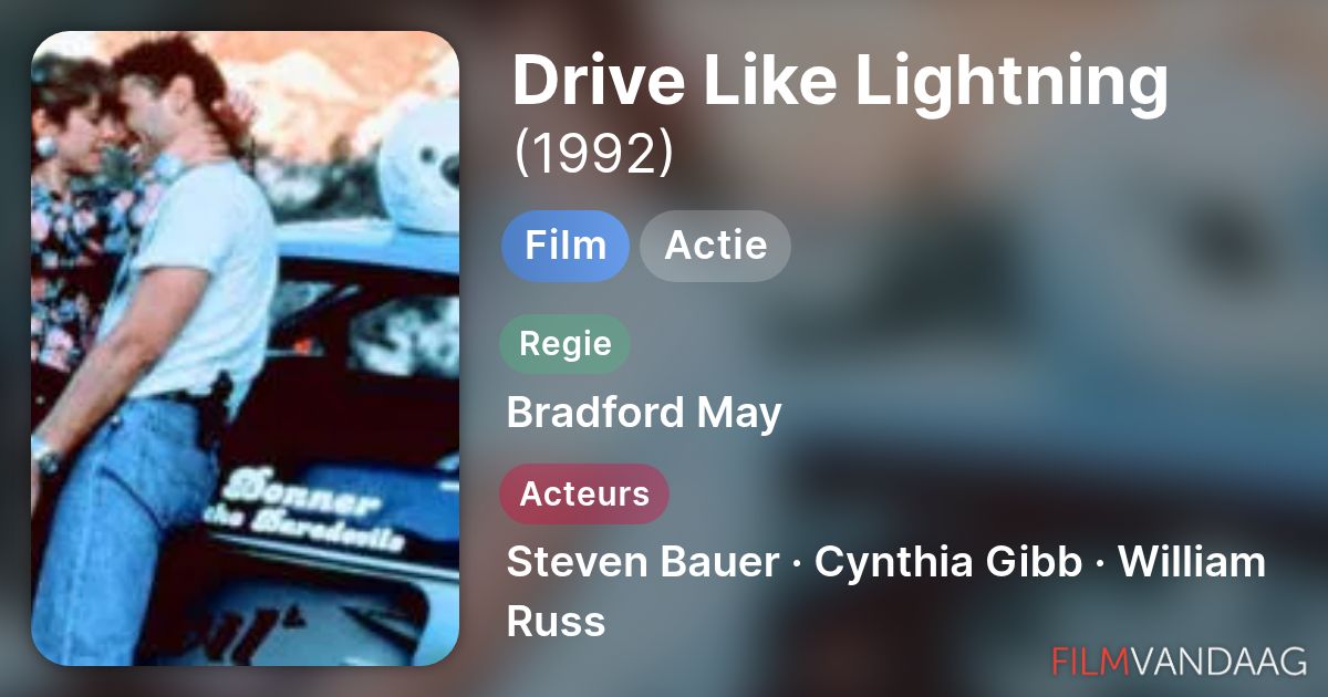 Drive Like Lightning (film, 1992) - FilmVandaag.nl