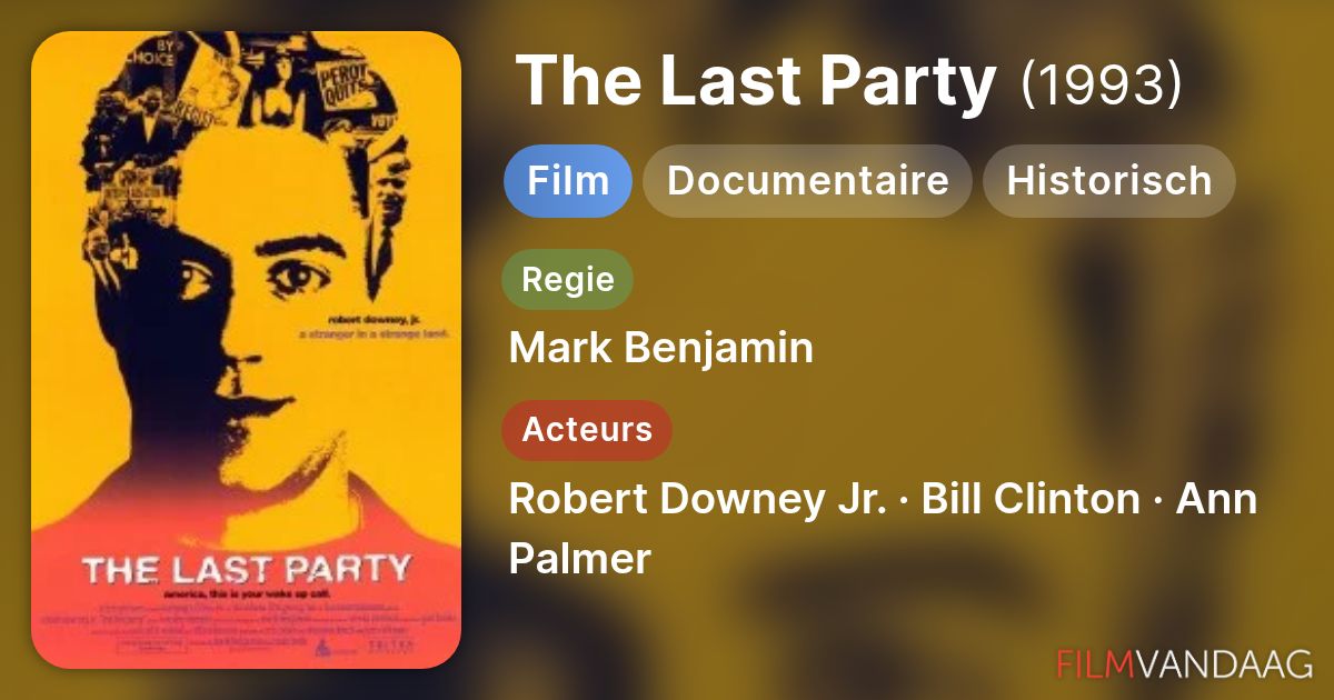 The Last Party (film, 1993) - FilmVandaag.nl
