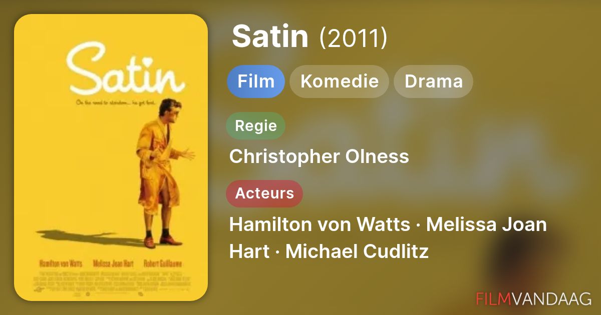 Satin (film, 2011) - FilmVandaag.nl