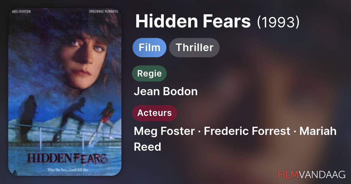 Hidden Fears (film, 1993) - FilmVandaag.nl