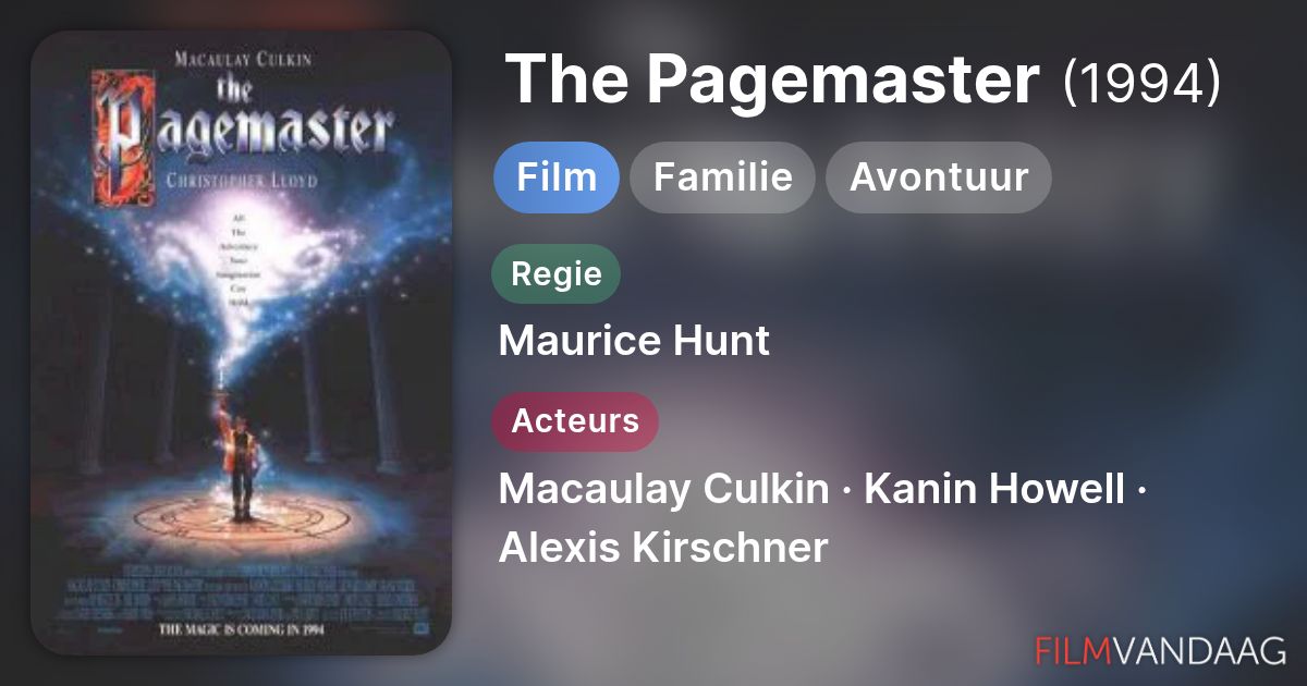 The Pagemaster (film, 1994) - FilmVandaag.nl