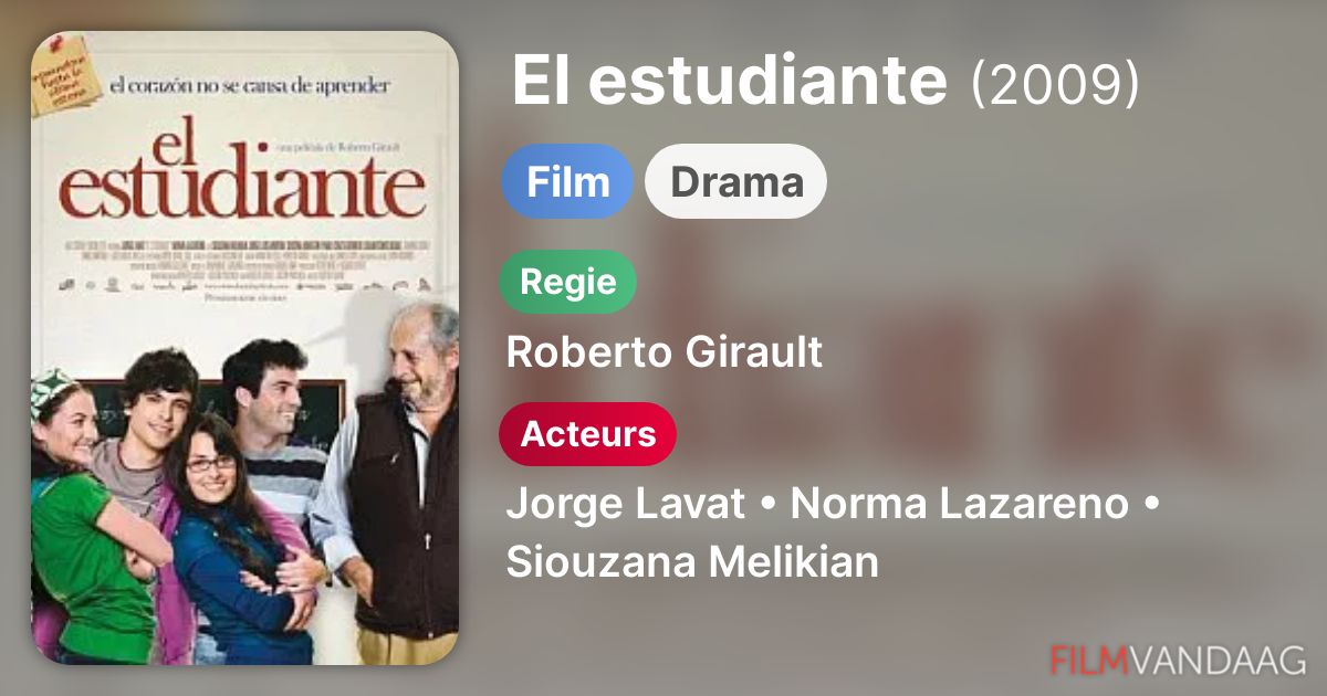 El estudiante (film, 2009) - FilmVandaag.nl
