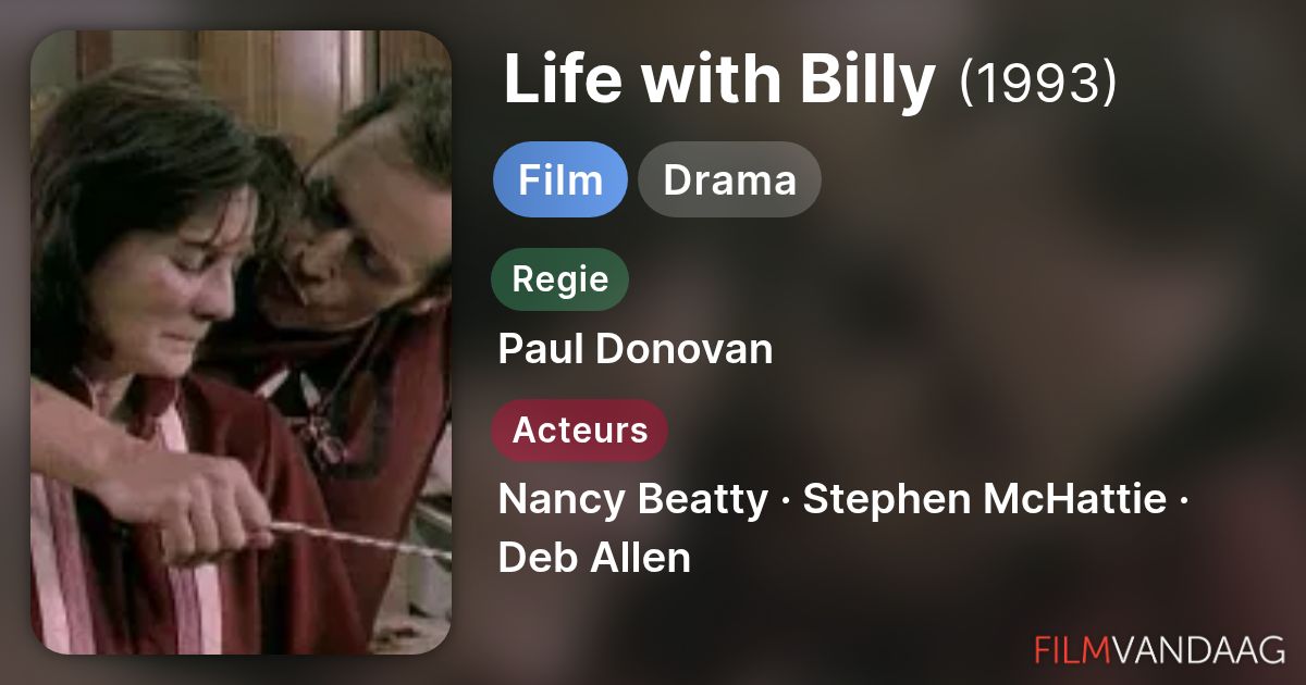 Life with Billy (film, 1993) - FilmVandaag.nl