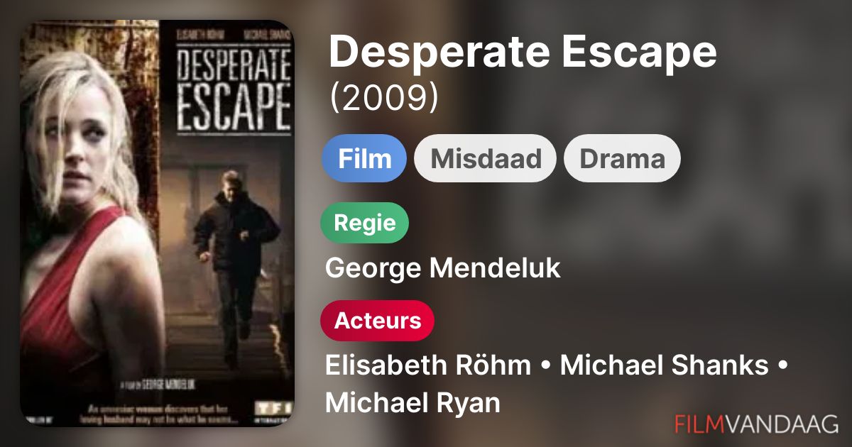 Desperate Escape (film, 2009) - FilmVandaag.nl