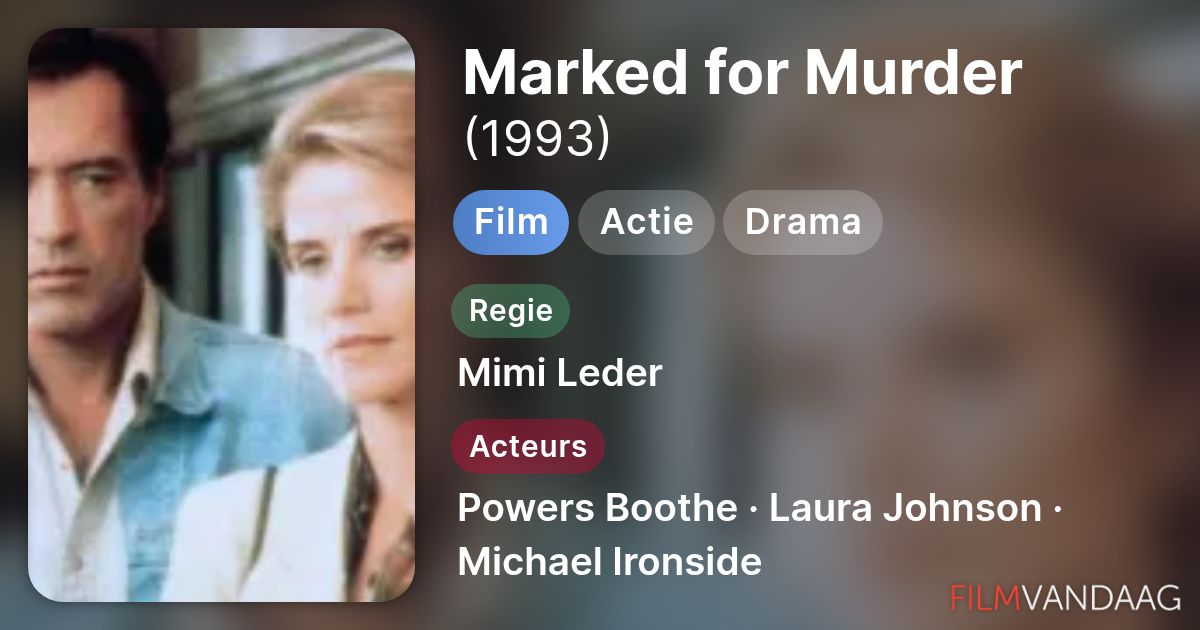 Marked for Murder (film, 1993) - FilmVandaag.nl