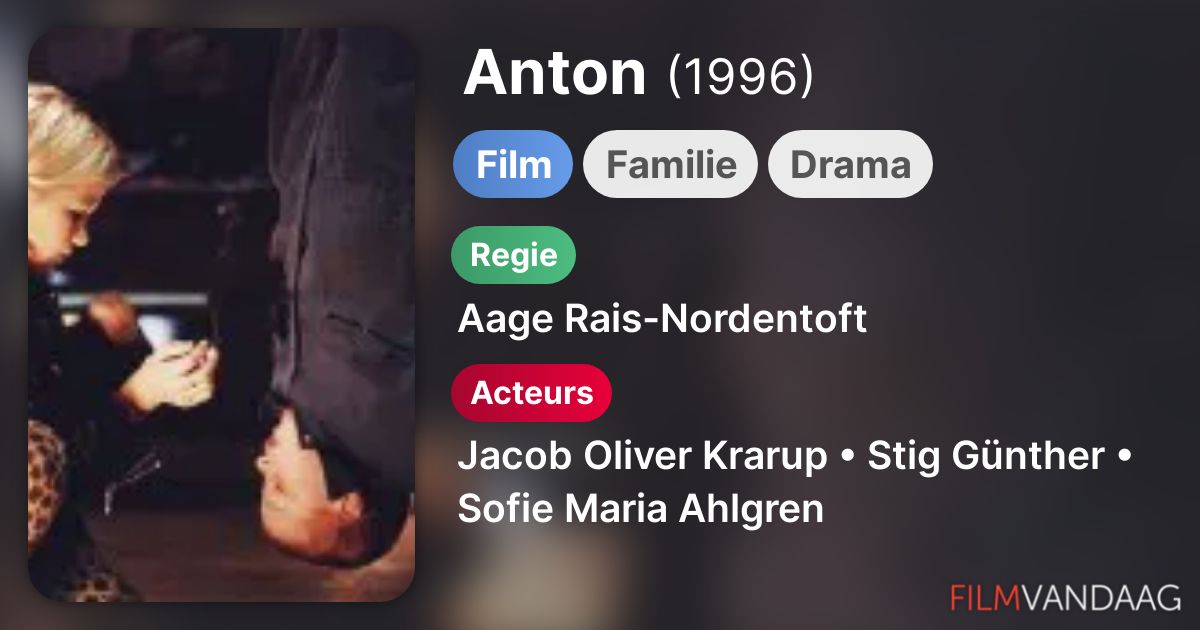 Anton (film, 1996) - FilmVandaag.nl