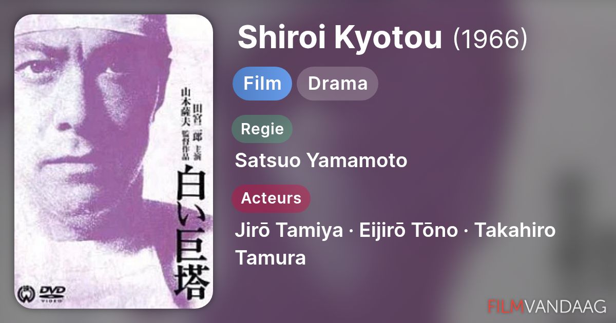 Shiroi Kyotou (film, 1966) - FilmVandaag.nl