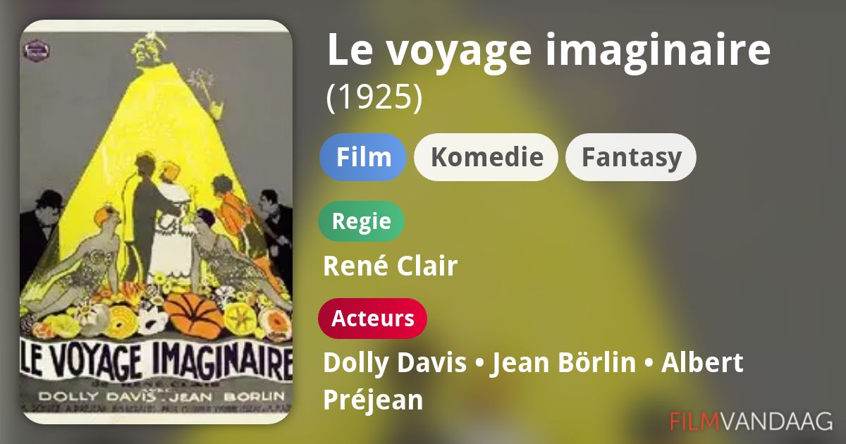 Le voyage imaginaire (film, 1925) - FilmVandaag.nl