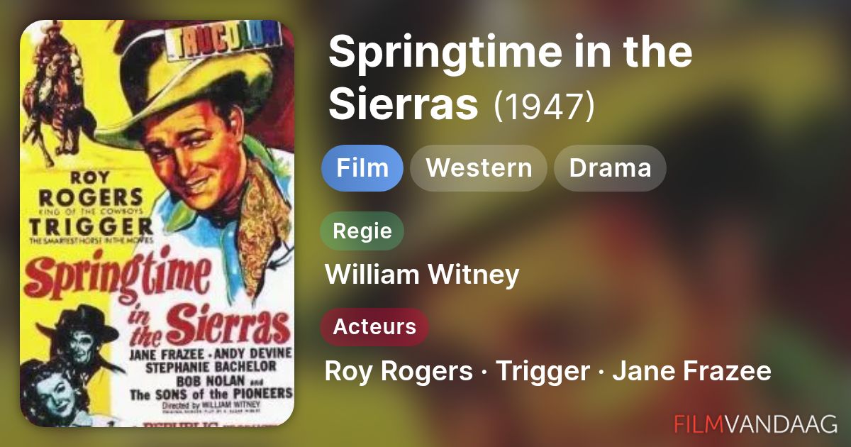 Springtime in the Sierras (film, 1947) - FilmVandaag.nl