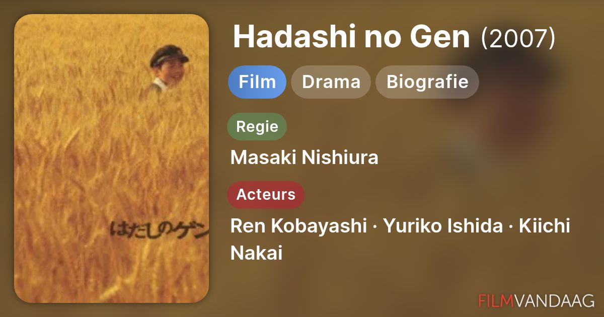 Hadashi no Gen (film, 2007) - FilmVandaag.nl