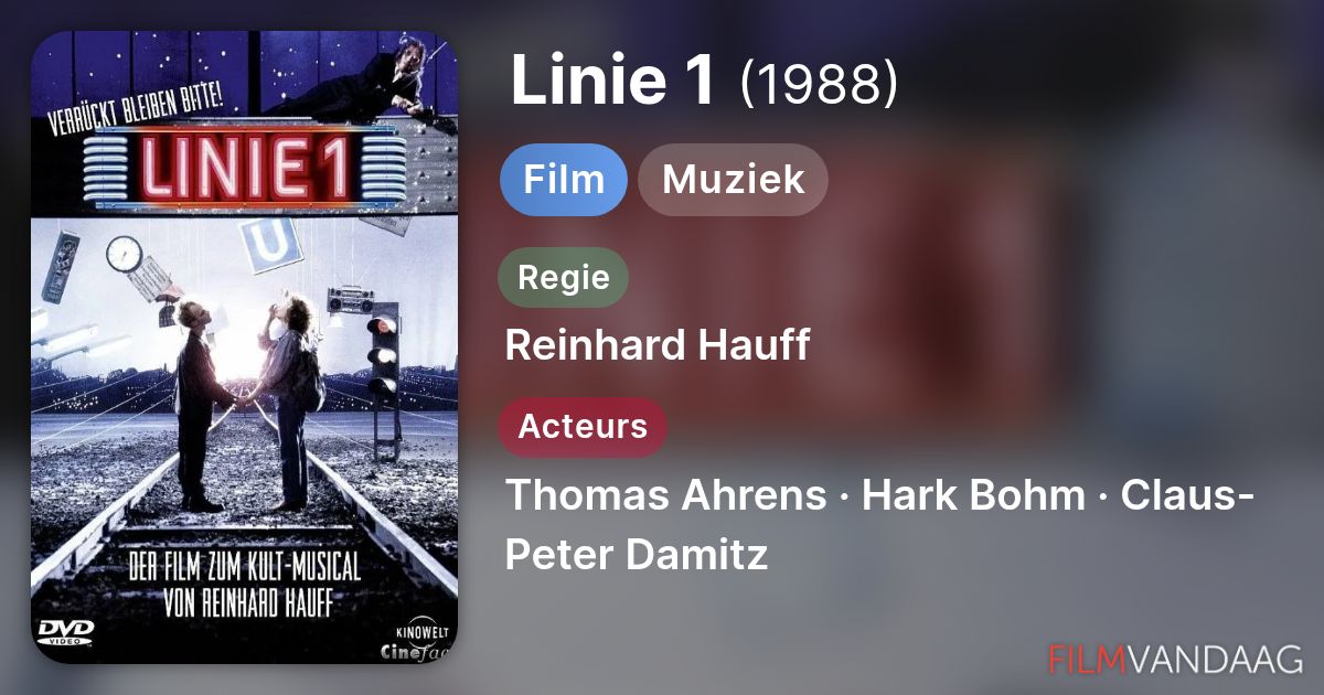 Linie 1 (film, 1988) - FilmVandaag.nl