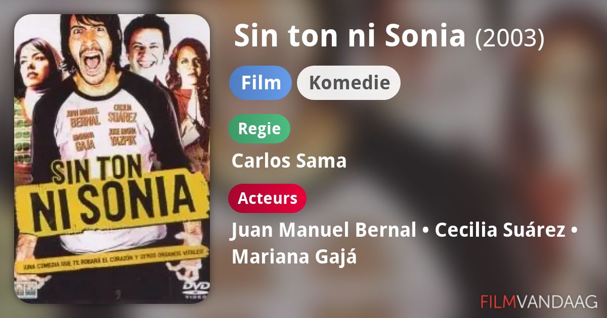 Sin ton ni Sonia (film, 2003) Nu Online Kijken - FilmVandaag.nl