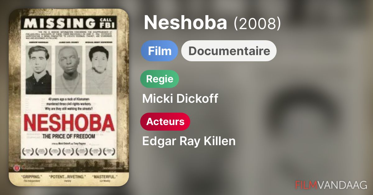 Neshoba (film, 2009) - FilmVandaag.nl