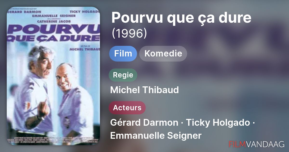 Pourvu que ça dure (film, 1996) - FilmVandaag.nl