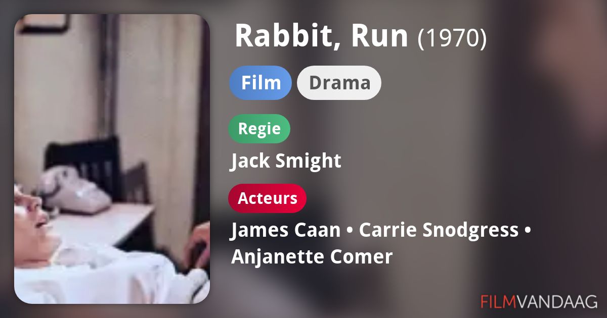 Rabbit, Run (film, 1970) - FilmVandaag.nl
