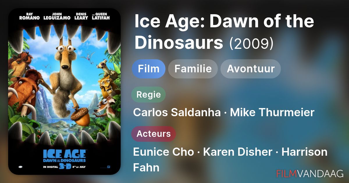 Ice Age: Dawn of the Dinosaurs (film, 2009) - FilmVandaag.nl