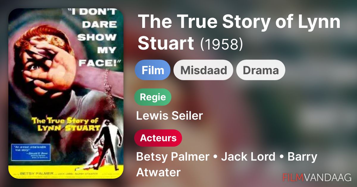 The True Story of Lynn Stuart (film, 1958) - FilmVandaag.nl