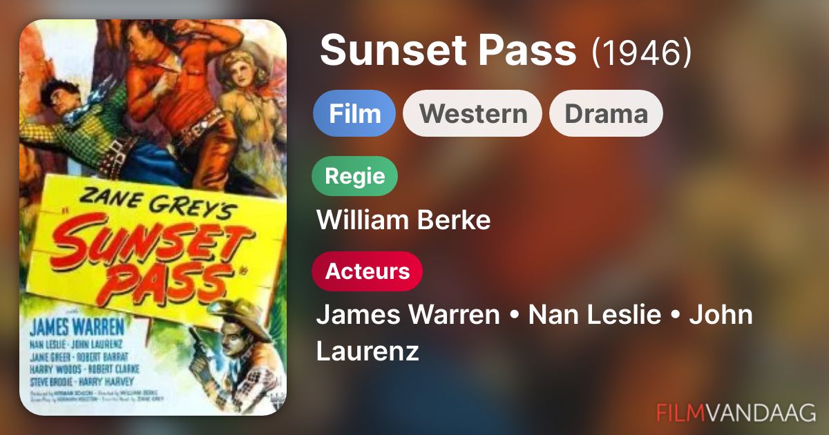 Sunset Pass (film, 1946) - FilmVandaag.nl