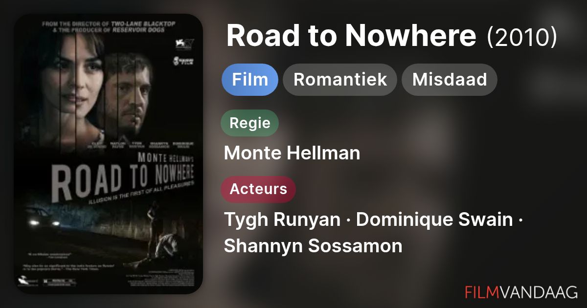 Road to Nowhere (film, 2010) - FilmVandaag.nl
