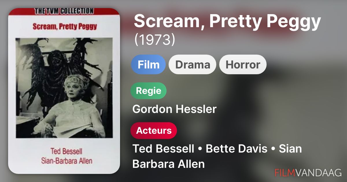 Scream, Pretty Peggy (film, 1973) - FilmVandaag.nl