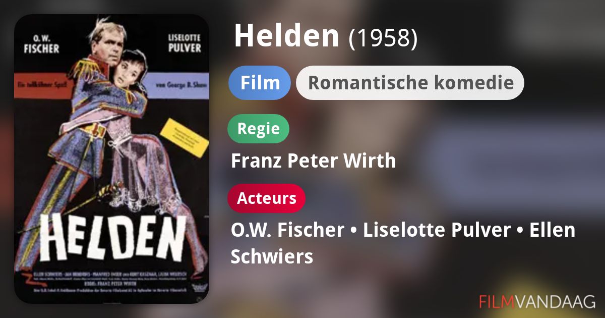 Alle acteurs in Helden (film, 1958) - FilmVandaag.nl
