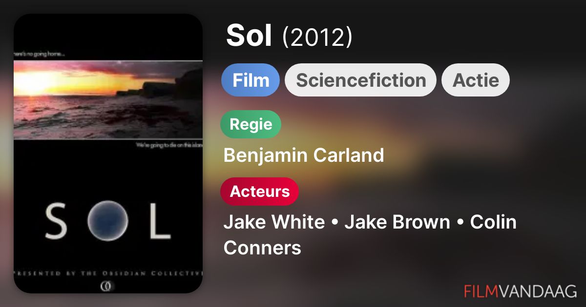 Sol (film, 2012) - FilmVandaag.nl
