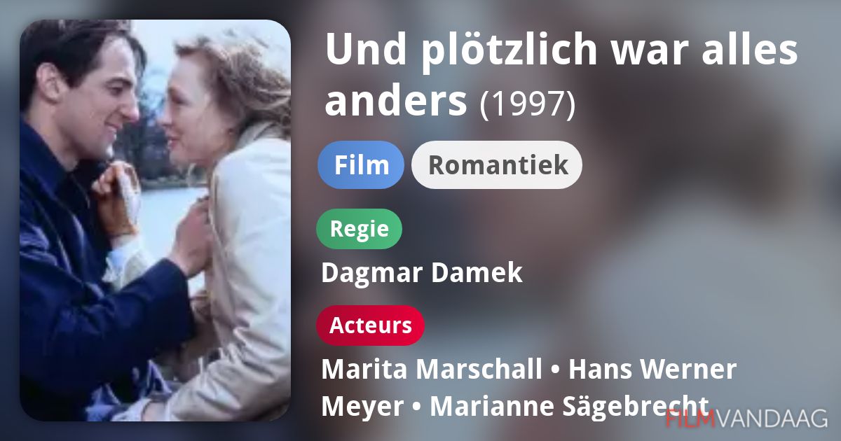 Und plötzlich war alles anders (film, 1997) - FilmVandaag.nl