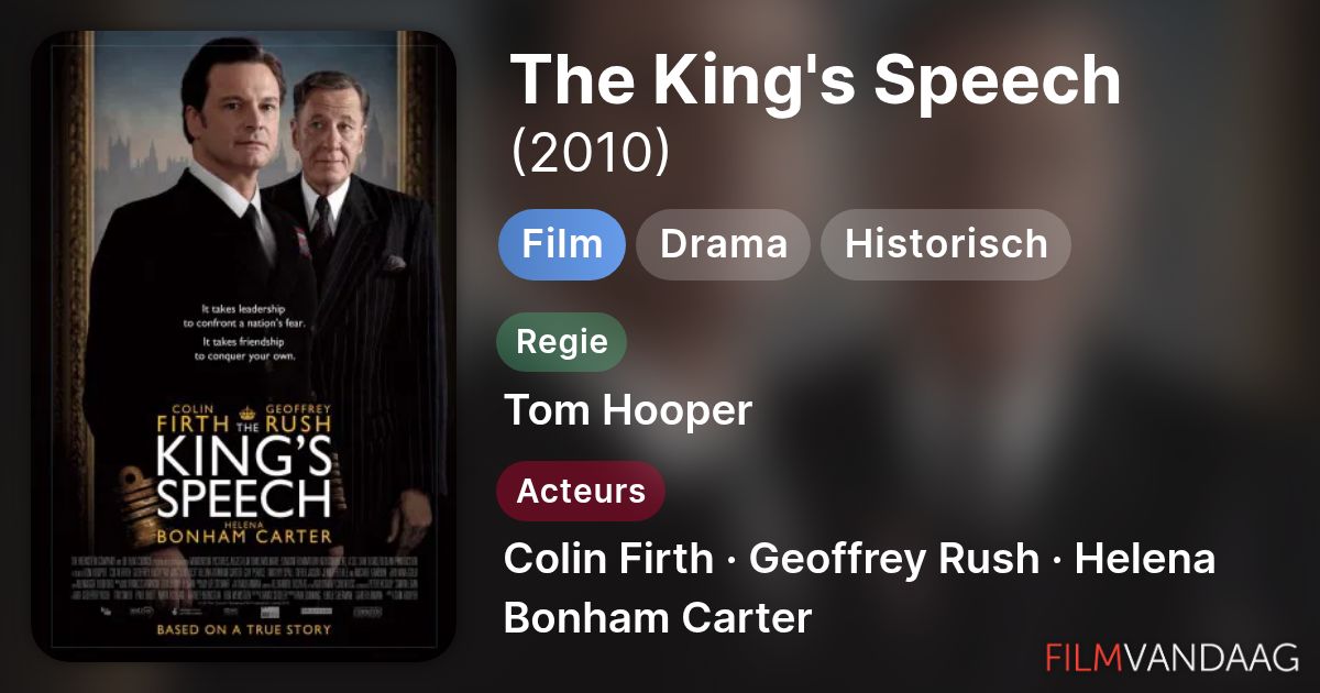 The King's Speech (film, 2010) - FilmVandaag.nl