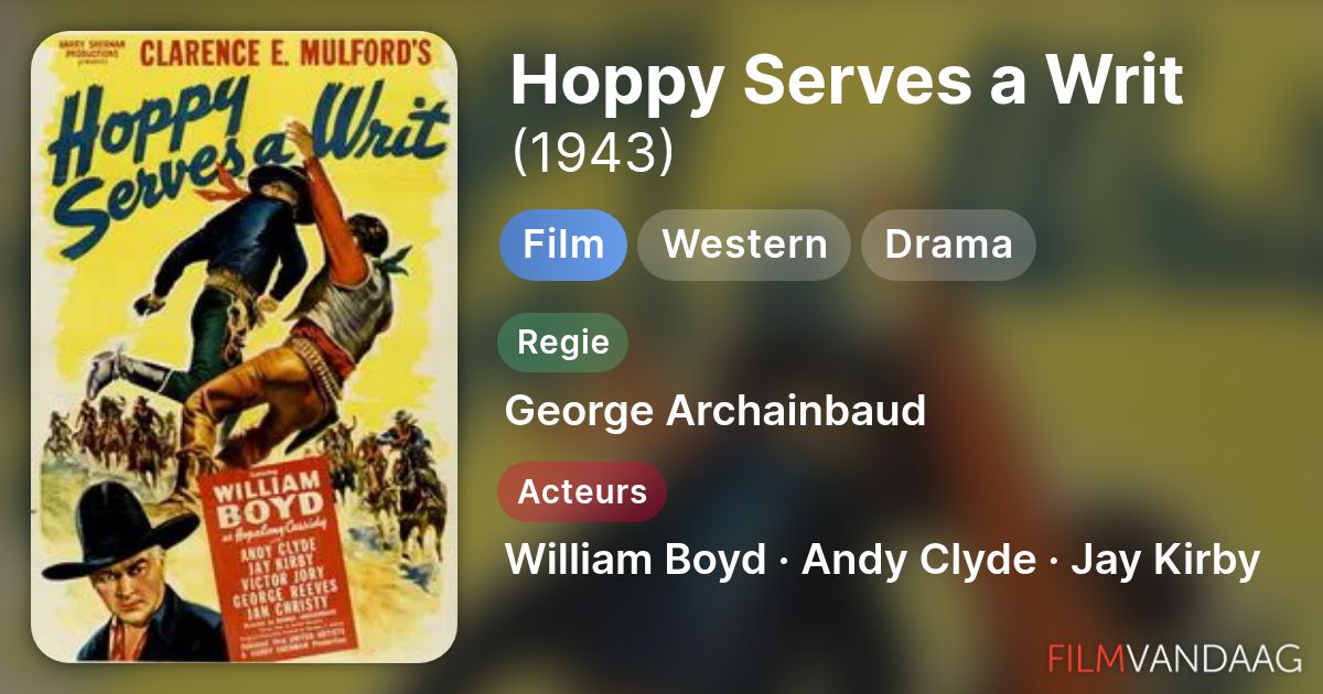 Hoppy Serves a Writ (film, 1943) - FilmVandaag.nl
