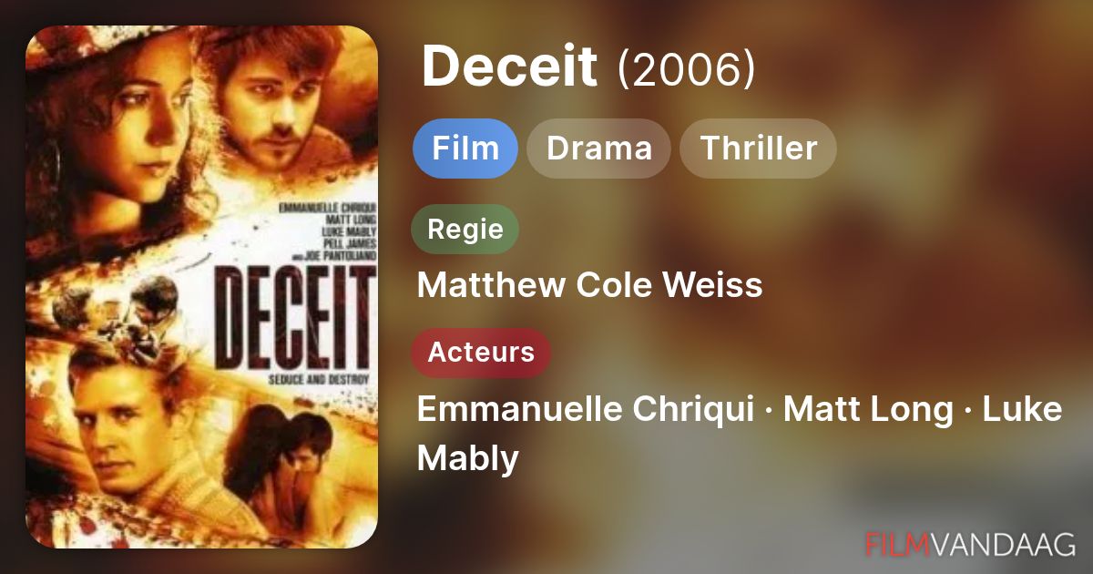 Deceit (film, 2006) - FilmVandaag.nl