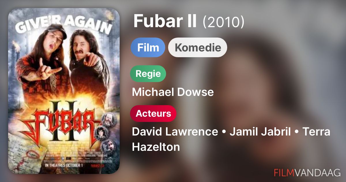 Fubar II (film, 2010) - FilmVandaag.nl