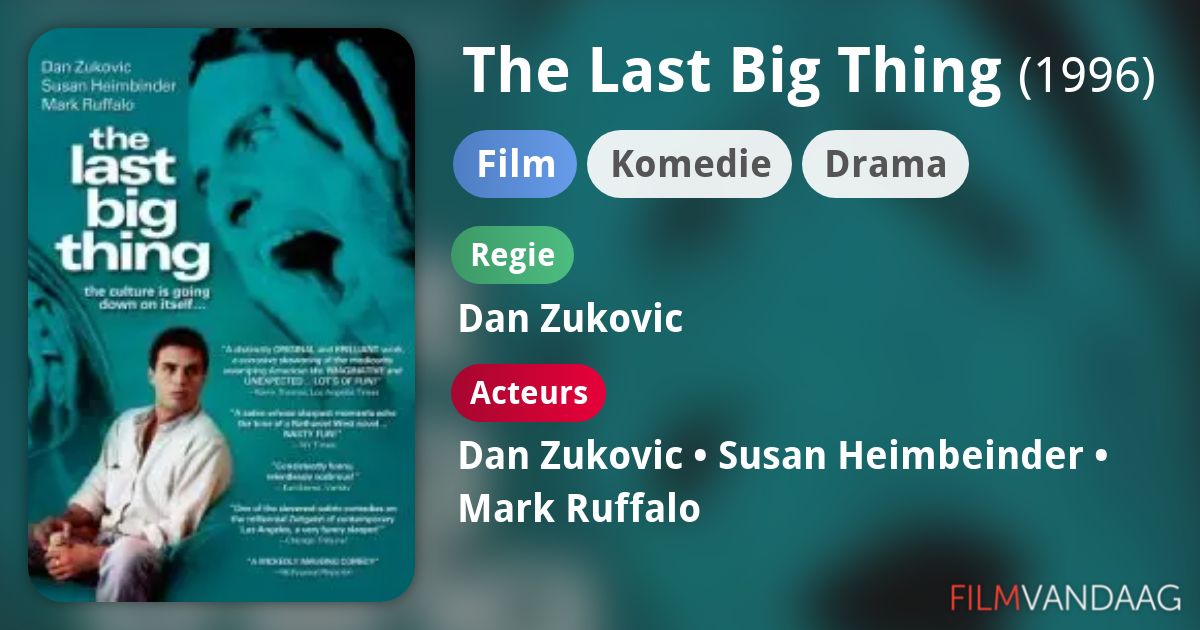 The Last Big Thing (film, 1996) - FilmVandaag.nl