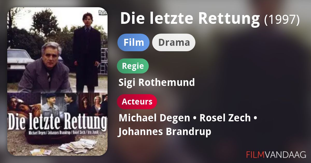 Die letzte Rettung (film, 1997) - FilmVandaag.nl