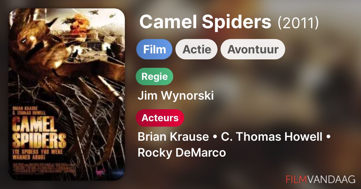Camel Spiders (film, 2011) - FilmVandaag.nl