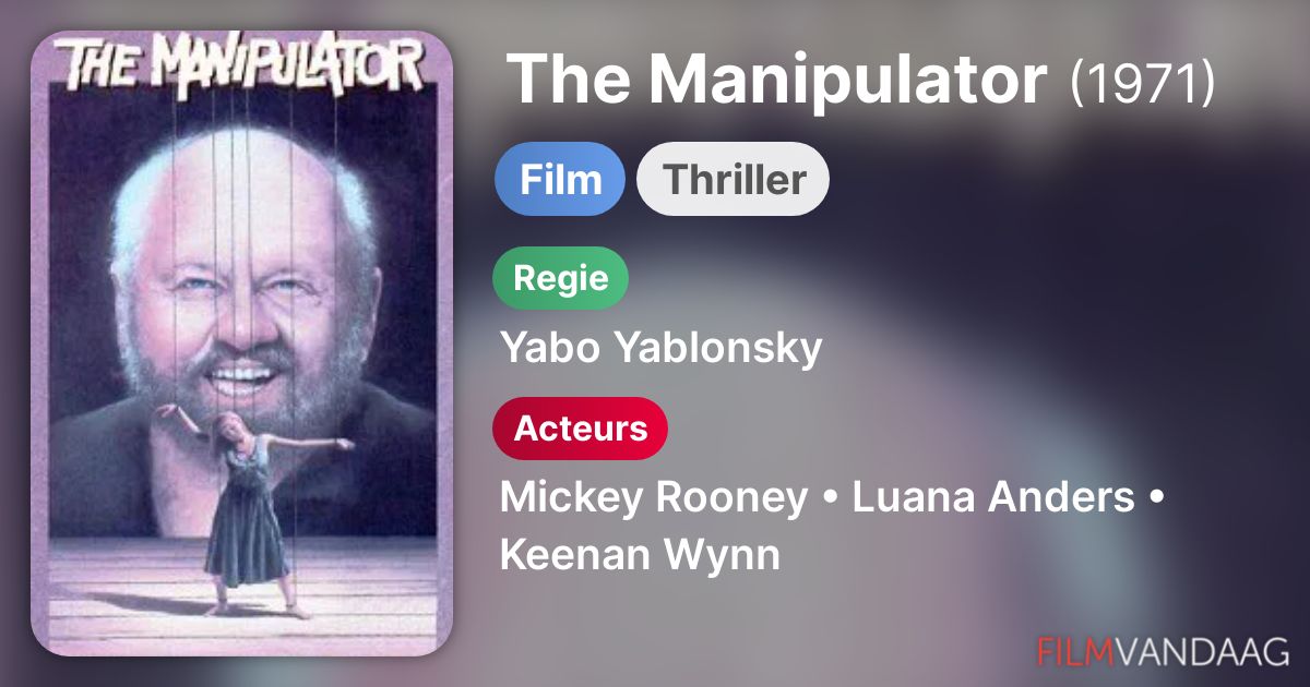 The Manipulator (film, 1971) - FilmVandaag.nl
