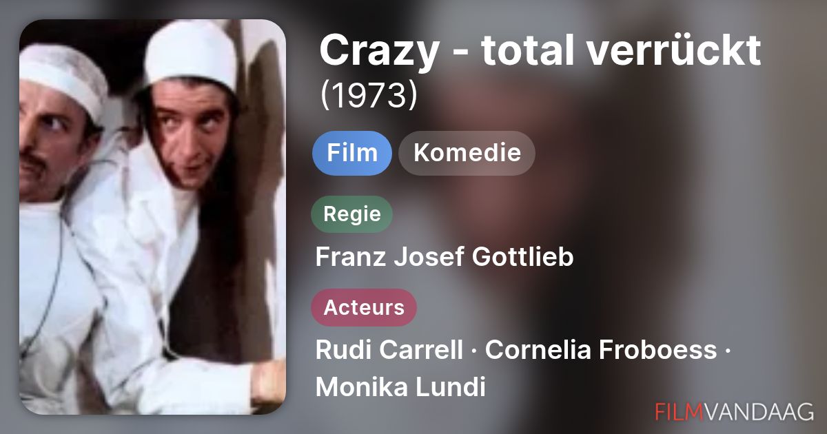 Crazy - total verrückt (film, 1973) - FilmVandaag.nl