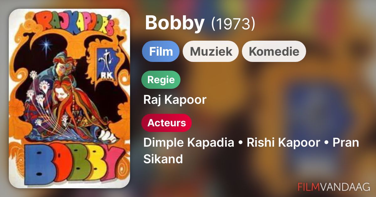 Bobby (film, 1973) - FilmVandaag.nl