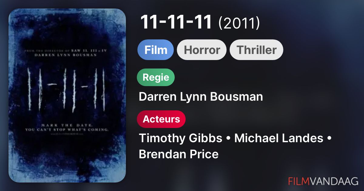 11-11-11 (film, 2011) - FilmVandaag.nl