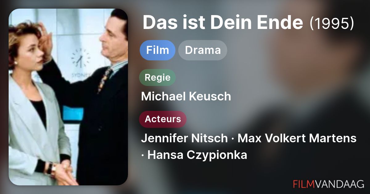 Das ist Dein Ende (film, 1995) Nu Online Kijken - FilmVandaag.nl