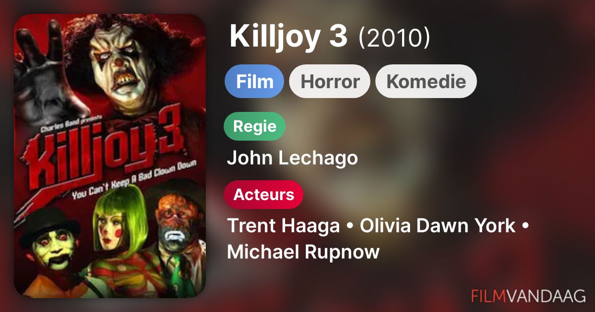 Killjoy 3 (film, 2010) - FilmVandaag.nl