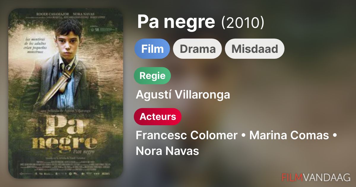 Pa negre (film, 2010) - FilmVandaag.nl