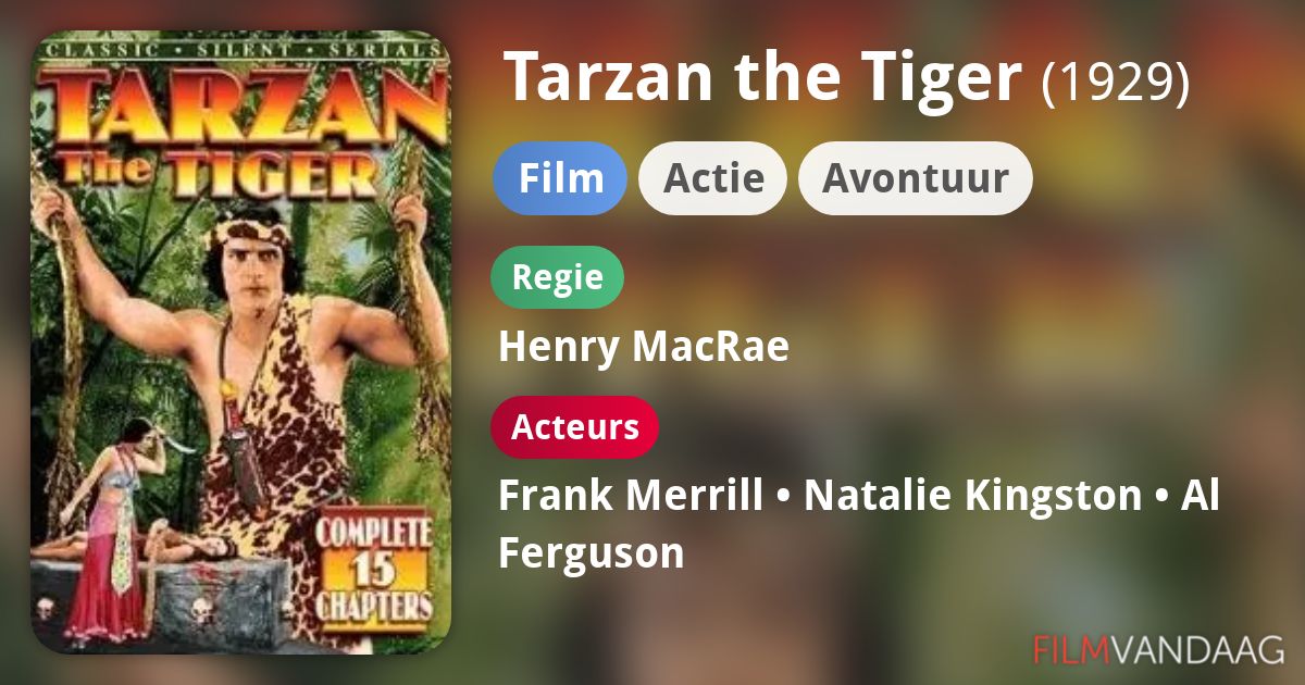 Tarzan the Tiger (film, 1929) - FilmVandaag.nl