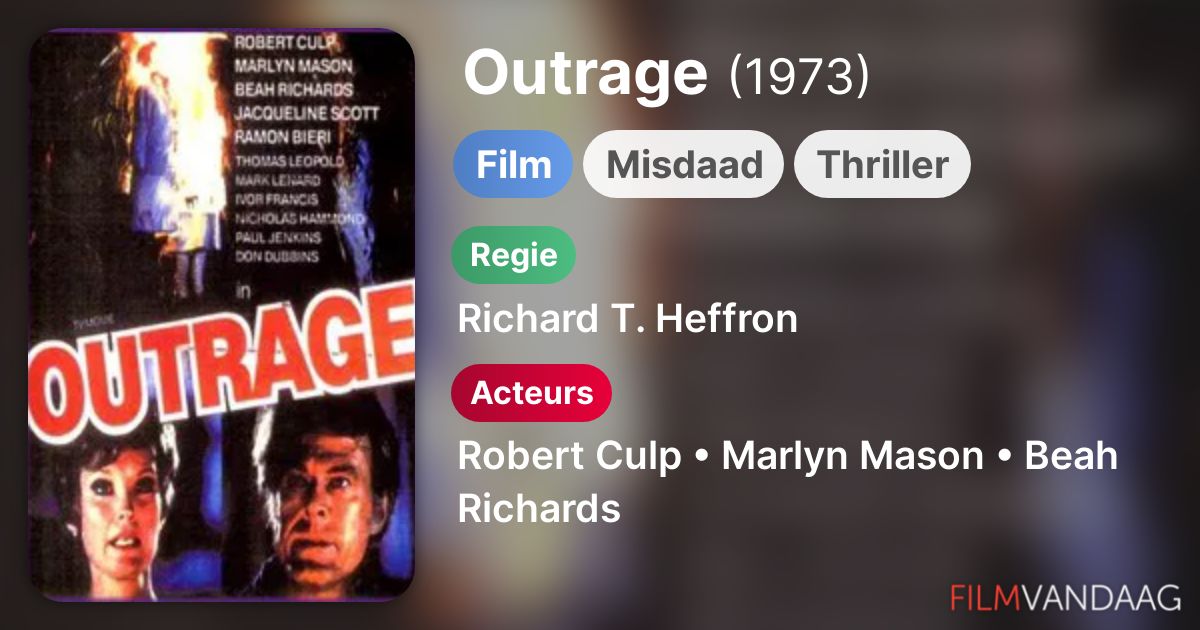 Outrage (film, 1973) - FilmVandaag.nl