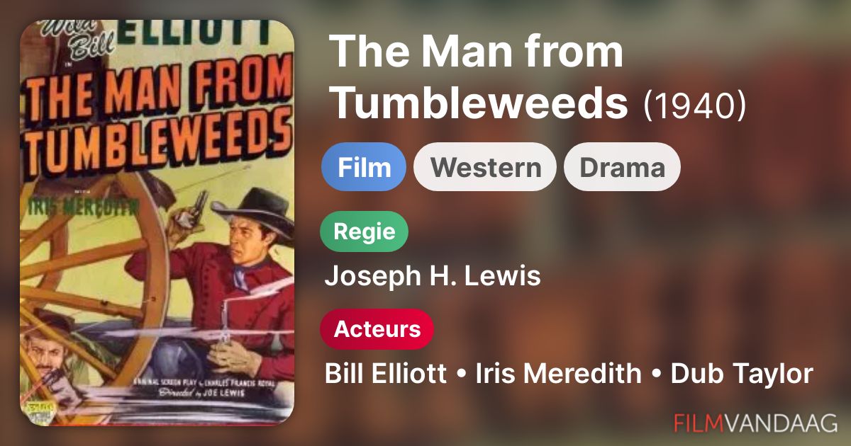 The Man from Tumbleweeds (film, 1940) - FilmVandaag.nl