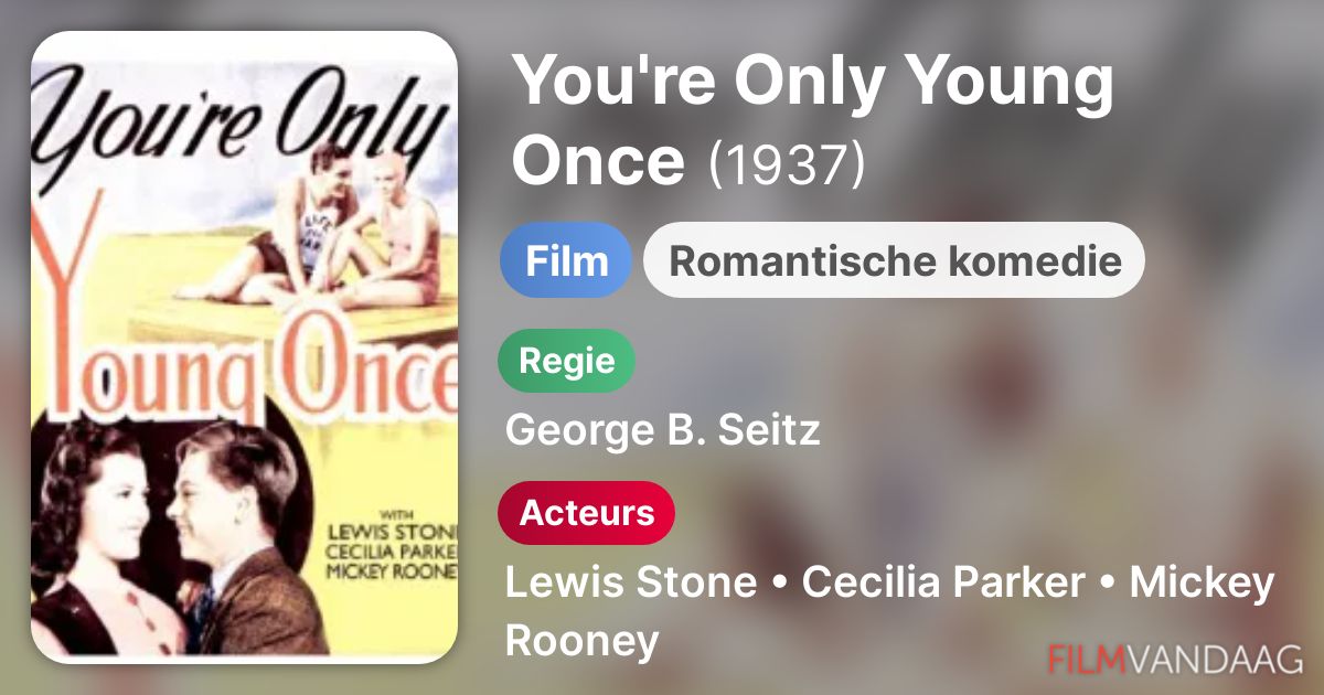 You're Only Young Once (film, 1937) - FilmVandaag.nl