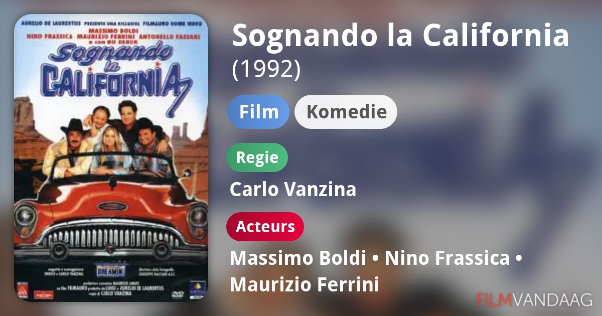 Sognando la California (film, 1992) - FilmVandaag.nl